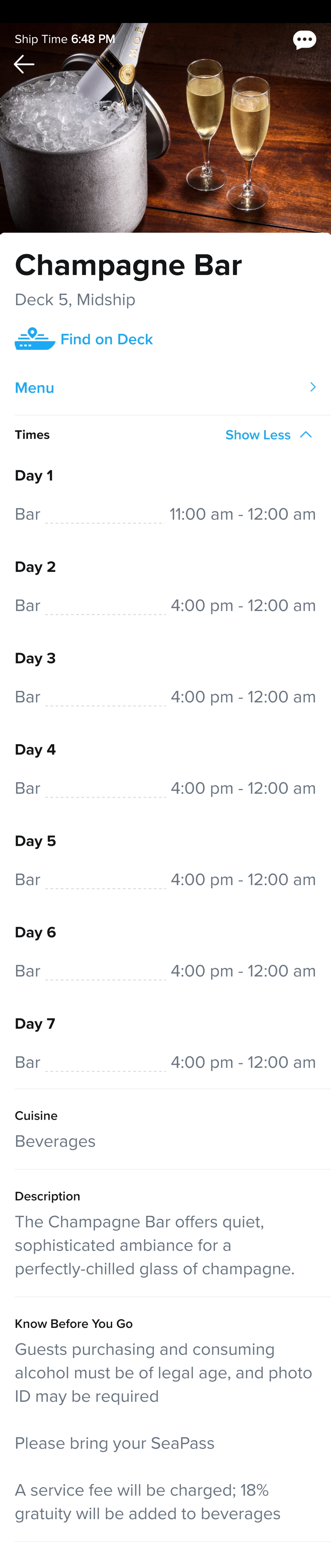 Barrestaurant Menu And Hours